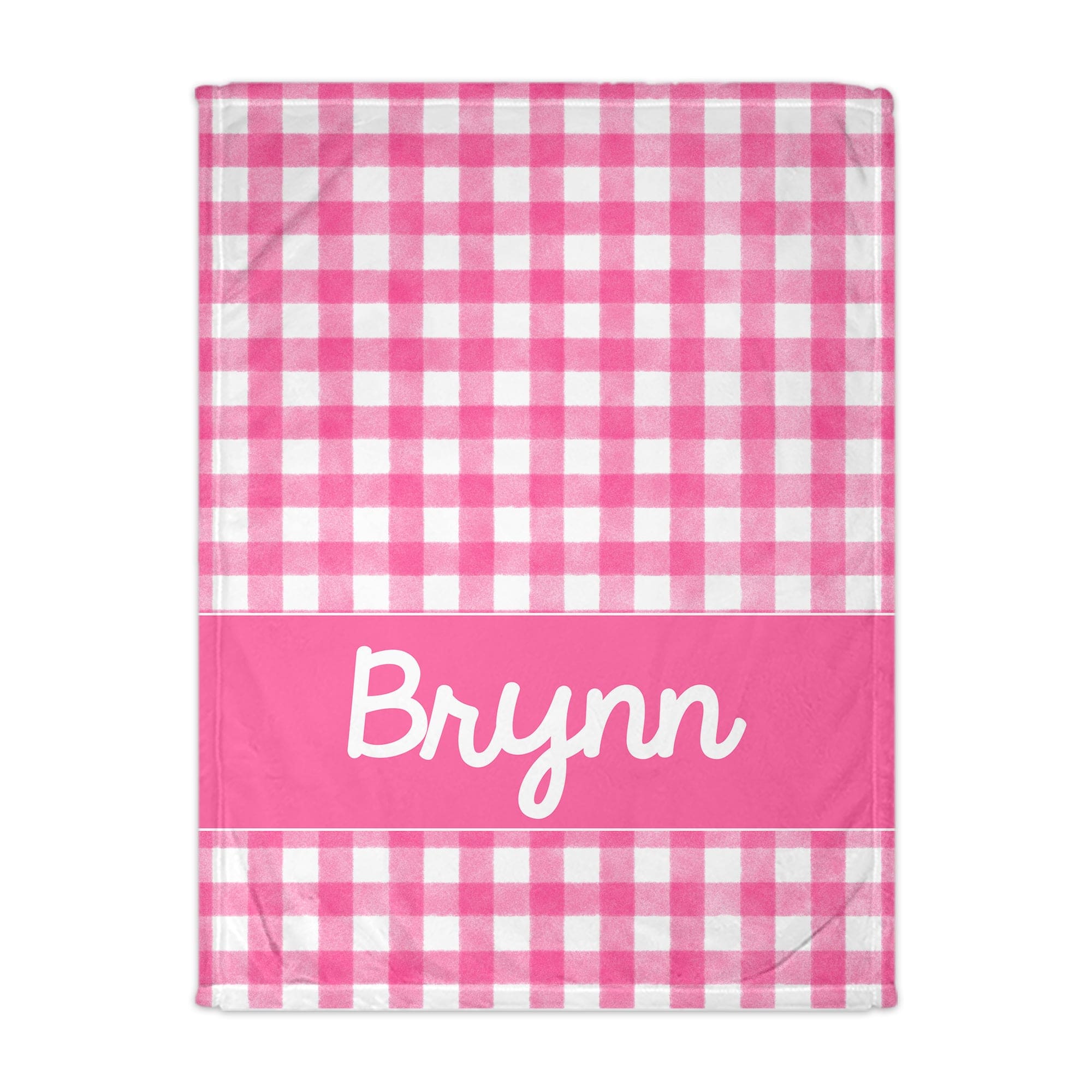 Gingham Preppy Personalized Blanket – GLAM - Girls Love A Monogram