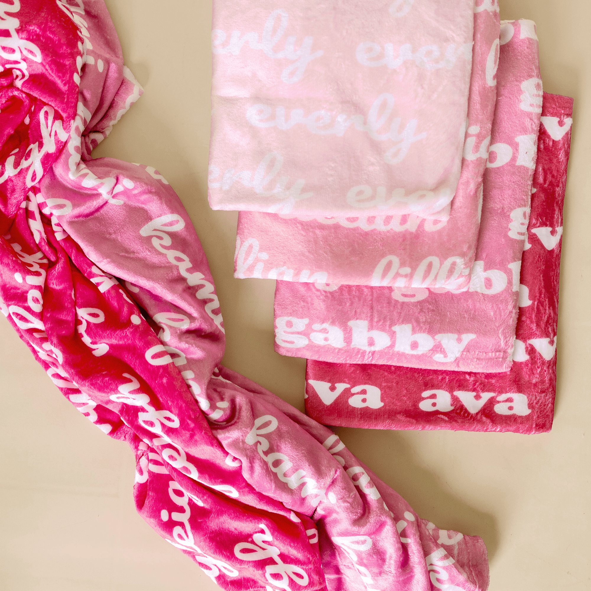 Pretty in Pink Personalized Blanket – GLAM - Girls Love A Monogram